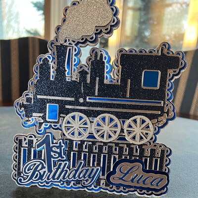 1 to 10 Age Train Card Cutting Files - Etsy