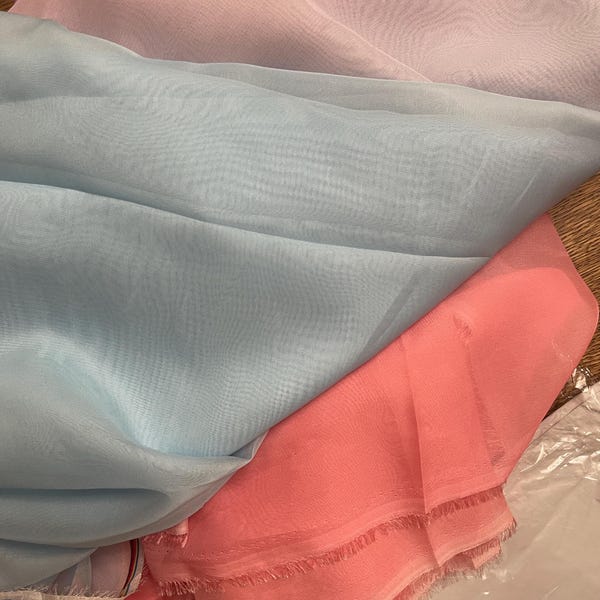 Lightweight 2-tone Ombre Chiffon Fabric, 30D Sheer Chiffon Gradient ...