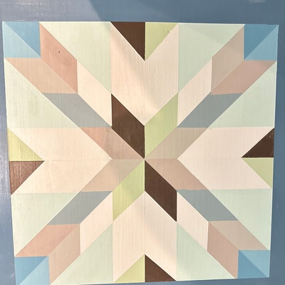 Barn Quilt Pattern PDF Lake Street Ave Classic CIRCLE Star Pattern AMERICA - Etsy