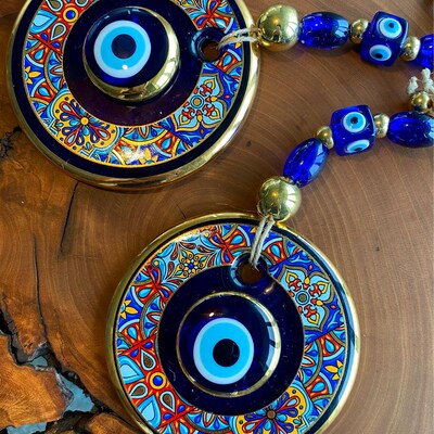Ball Evil Eye Keychain Nazar Boncuk Turkish / Greek Eye - Etsy