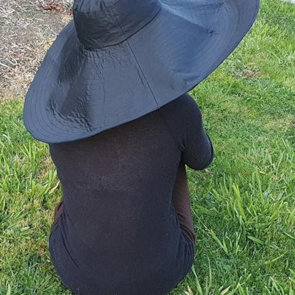 Extra Extra Large Brim Sun Hat, Women's Wide Brim Sun Natural Cotton ...