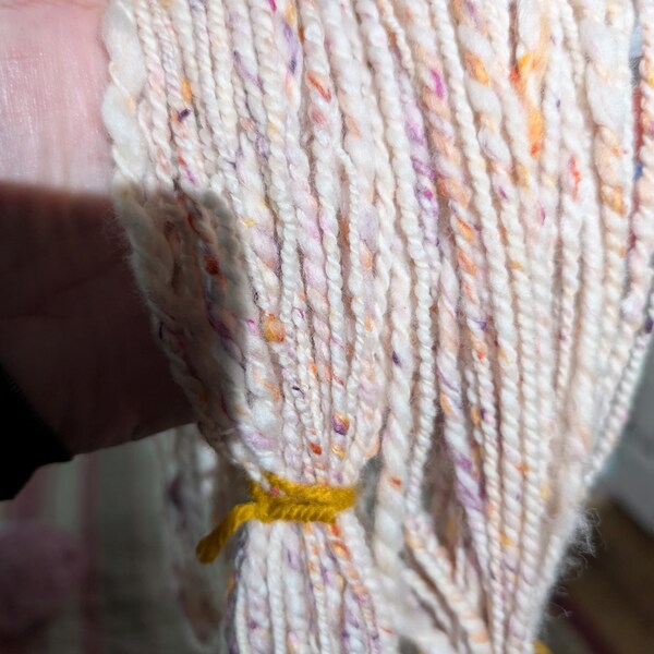 Rhubarb Crumble Polwarth Wool Viscose Tweed Blend Dyed Combed Top Fiber ...