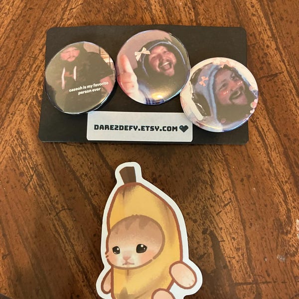 Jerma985 - Jerma Twitch Dumptruck / Dumpy Meme Pins - Set of 2 Pinback ...