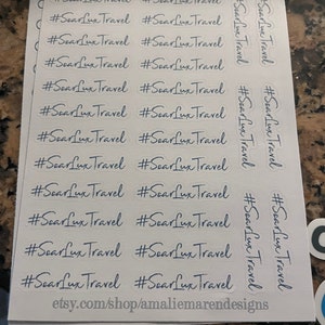 Custom Name Stickers in Color Planner and Journal Sticker Set ...