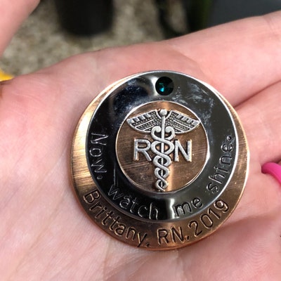 Personalized Nursing Pin / RN Pin / Nursing Student / Nursing Pinning ...