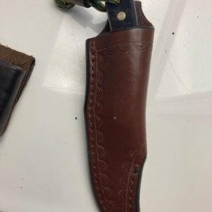 Custom Leather Crossdraw Sheath for Schrade Sharpfinger 152OT - Etsy