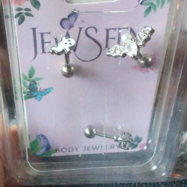 16G Moon Dangle Star Rook Earring/titanium Eyebrow Rook/cartilage ...