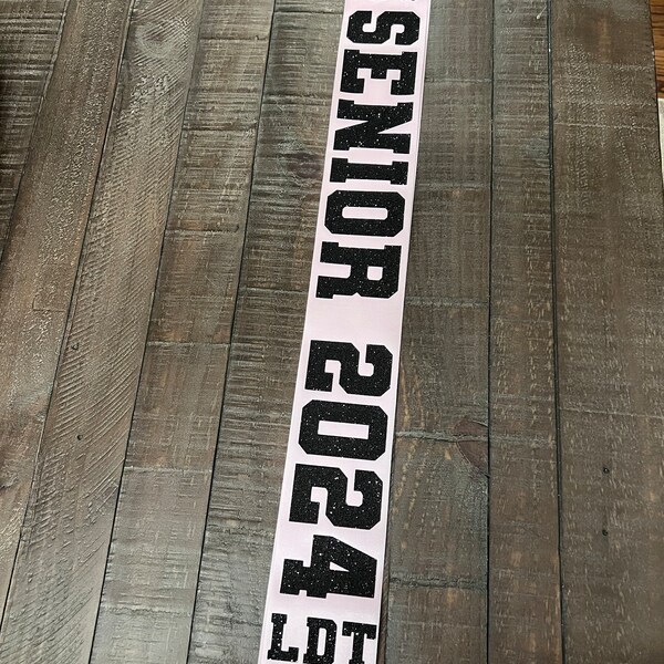 Custom Senior Sash | Personalized Senior Sash | Custom Graduation Sash ...