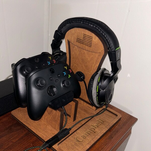 Personalized Controller Stand, Headphone Holder, Boyfriend Birthday ...