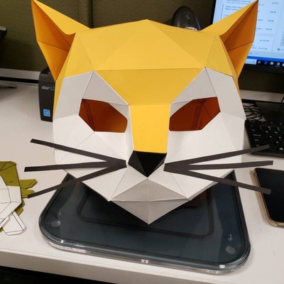 DIY Cat Mask Template, Paper Craft, Kitten Mask, DIY Printable Mask ...