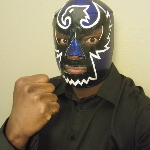 TINIEBLAS Lucha Libre Wrestling Mask - (adult Size) Brand New - Gold - Etsy