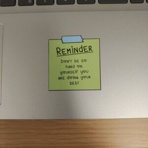 Mental Health Sticky Note Stickers / Mental Health Reminder - Etsy