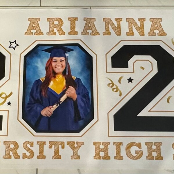 Personalized Graduation Banner - Graduation Party Decorations ...