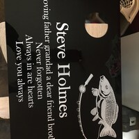 Fish Fishing Memorial Grave Marker Fishing Memorial Plaque - Etsy UK