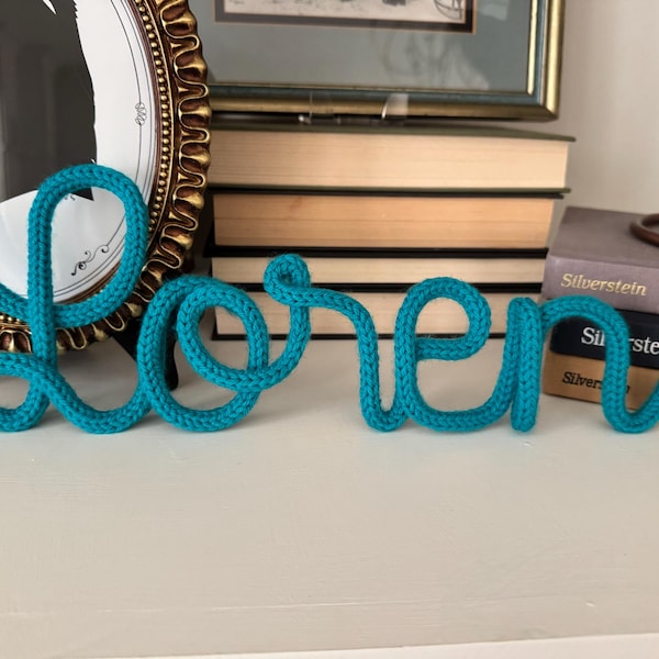 NEW Font Alphabet Letter Template - Knitted Wire Art/tricotin - DIGITAL ...