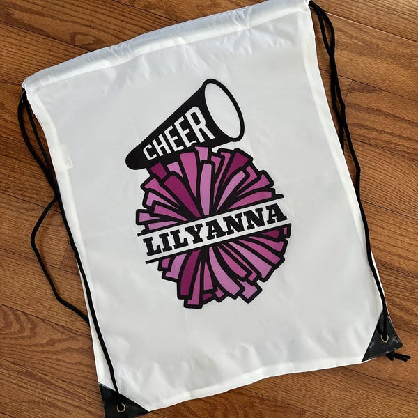 Soccer Drawstring Sling Bag Personalized, Sports Tote Gym Bag Sack ...