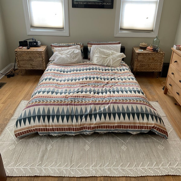 Bohemian Inspired Hand Woven Cotton Hand Woven Rug, Cotton Rag Rug ...