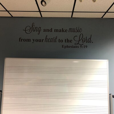 Sing and Make Music From Your Heart to the Lord Ephesians 5:19 Vinyl ...