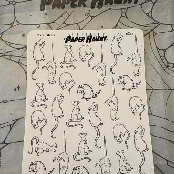 RATS Planner STICKER Sheet - Etsy