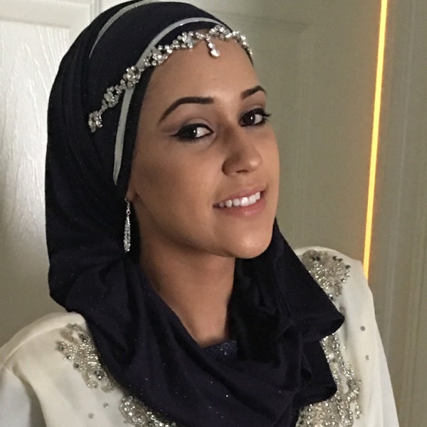 Gorgeous Bridal Head Circlet Head Piece With Rhinestones and Crystals ...