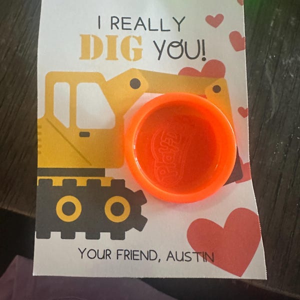 School Bus Playdough Printable Card Party Favors | School Bus Digital ...