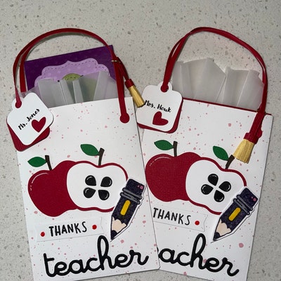 Teacher Gift Card Holder Teacher Appreciation Gift Thank You Teacher ...