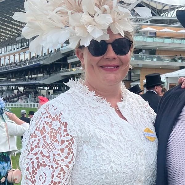 Felt Races Hat, Camel Felt Fascinator, Winter Wedding Cream Hat, Mother ...