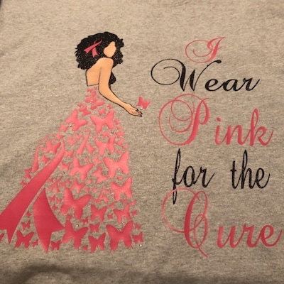 Survivor Svg, Pink Ribbon Svg, Queen Clipart African American Png Dxf ...