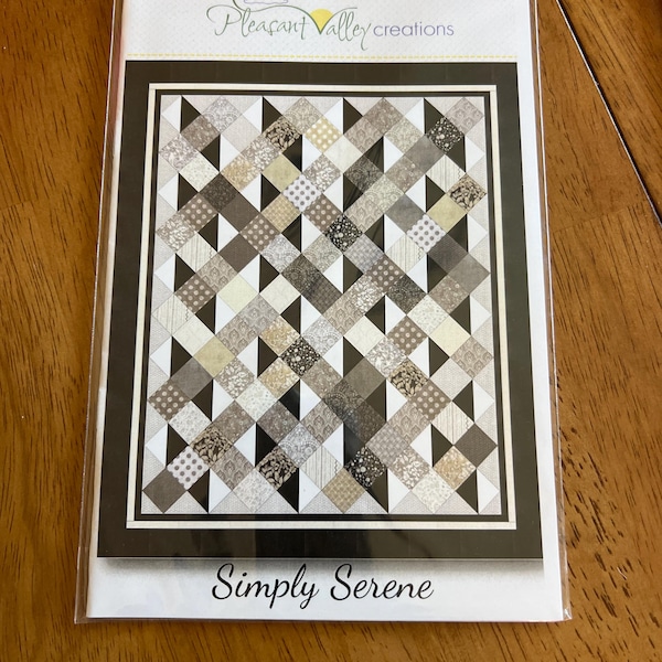 Simply Serene *quilt Pattern* From: Pleasant Valley Creations PVC453 - Etsy