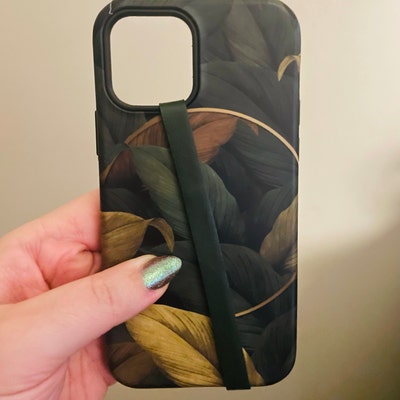 Italian Leather Phone Strap, Finger Loop Holder for Phone Case ...