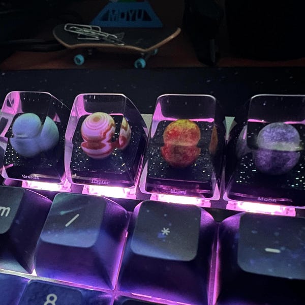 Planet Keycap, Solar Systerm Keycap, Galaxy Keycap, Universe Keycap ...