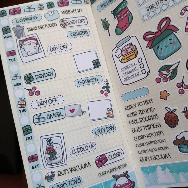 Organise / Declutter Stickers Self Care Stickers Featuring Little ...