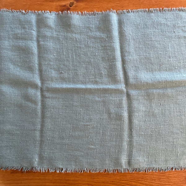 Rustic Linen Table Runner in Various Colors, Hand Made With Fringes ...