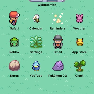 Ios 167 Icons Pokemon Fire Red Leaf Green iPhone IOS14 App Icons Pack ...