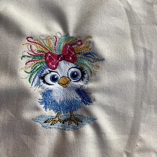 Funny Crazy Chicken Embroidery Design 5 Sizes, Cute Chicken Machine ...