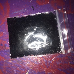 6mm Kawaii Pastel Goth Black Hollow Star Glitter Resin - Etsy