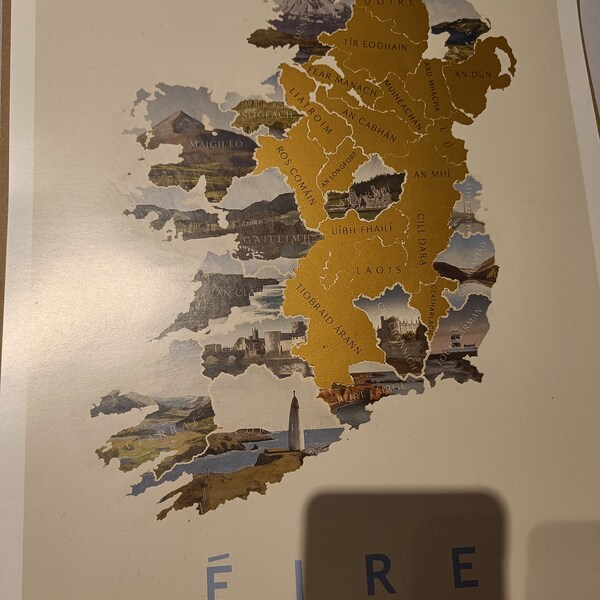 Scratch-able Ireland Map - 32 County Map of Ireland for Your Irish ...