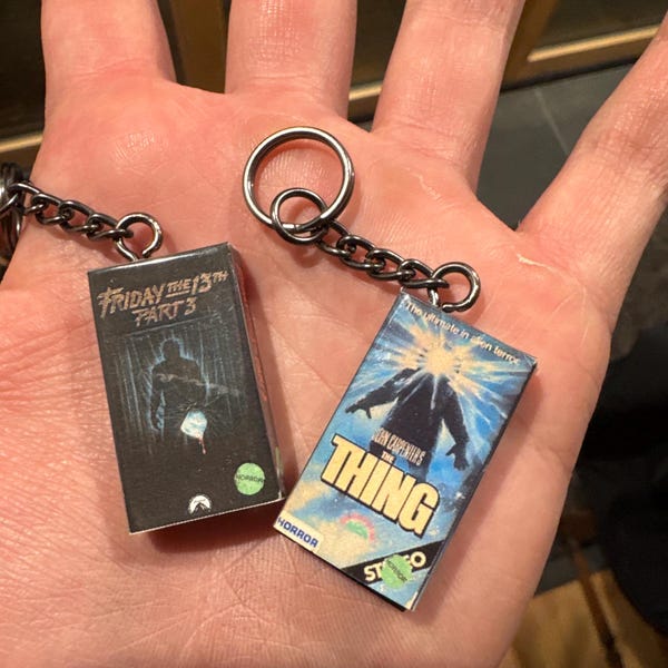 Miniature VHS Inspired Movie Keychain Charm Tons of Titles You Choose ...