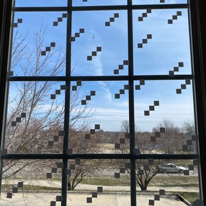 Pixelized Window Decals Minecraft Style Video Game Vinyl Stickers Boys ...