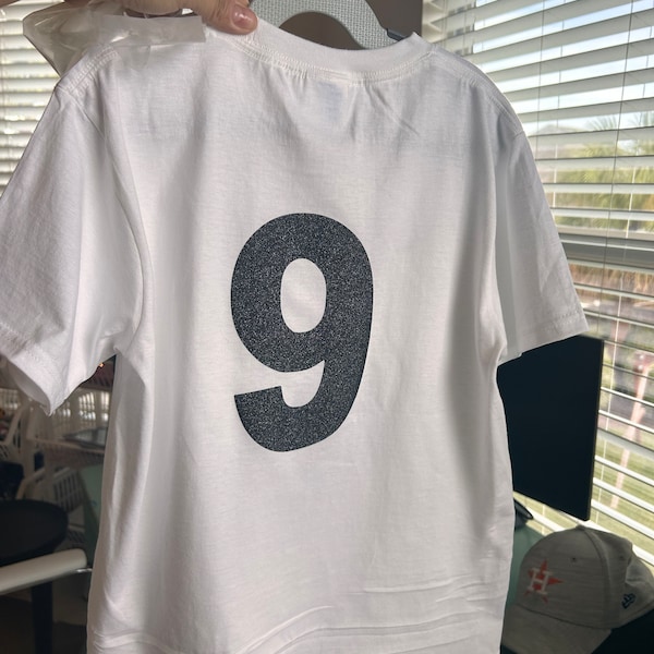 Glitter Iron on Number Decal: DIY Varsity Shirt Transfer - Etsy