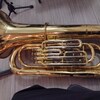 Antique Concertone Shepard's Curl Silver Cornet in It's Original Tired ...