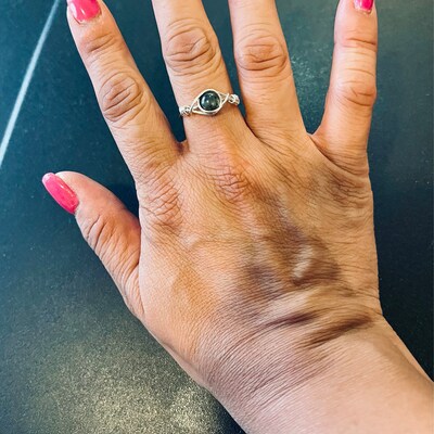 Evil Eye Ring, Protection Ring, Nazar Jewelry, Wire Wrapped Ring ...