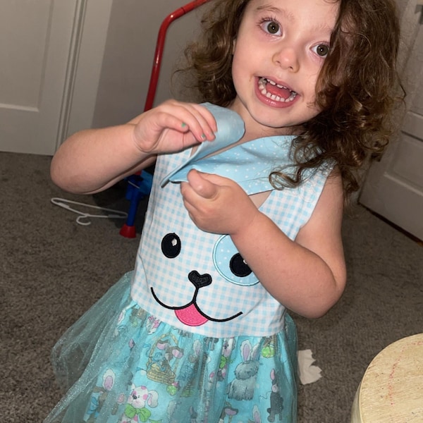 Puppy Dog Girls Dress, Toddler Puppy Dress, Infant Puppy Outfit, Kids ...