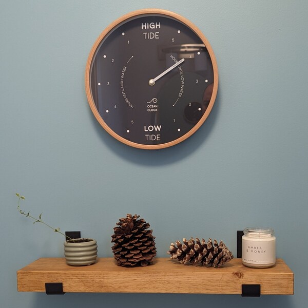 White Wood Tide Clock CUSTOM - Etsy