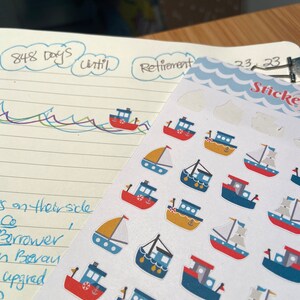 Boat Stickers – Mini Boats and Ships Planner Stickers by Stickerkitten ...
