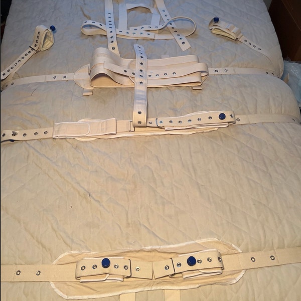 15 Point Segufix Bed Restraint Kit Head Shoulder Waist Crotch Wrist Arm ...