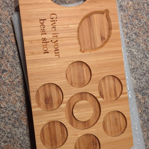 Personalized Round O' Shots Board - Custom Engraving - Etsy