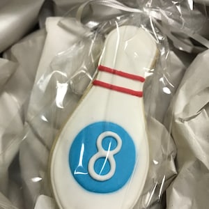 Bowling Theme Party Favors for Birthdays, Bowling Pin Cookies, Bowling ...