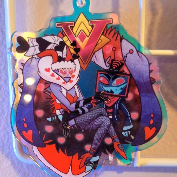 Helluva Boss/hazbin Hotel Holiday Themed Keychains - Etsy