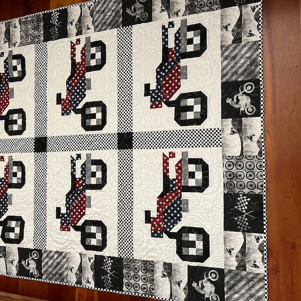 PDF Quilt Block Pattern – Motorbike – Vehicle Quilt - Etsy